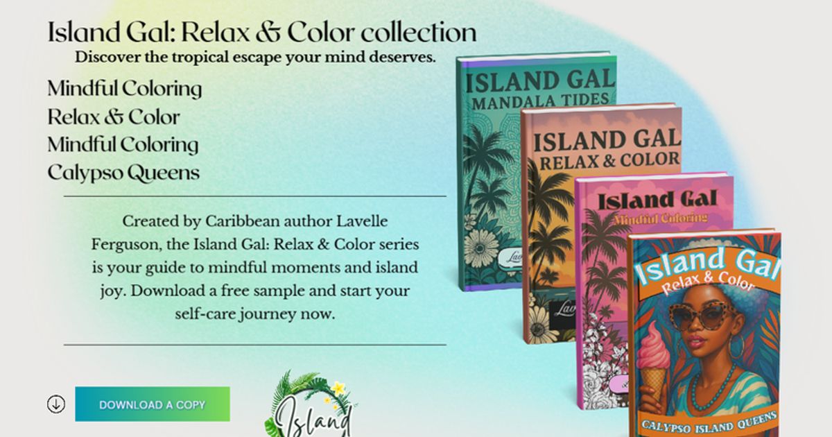 Island Gal: Relax & Color collection